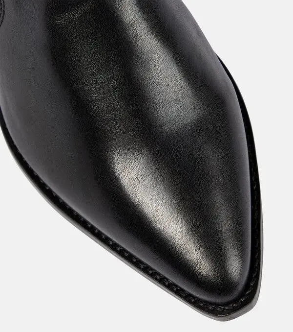 Isabel Marant Étoile Denvee Leather Knee-high Boots - Black