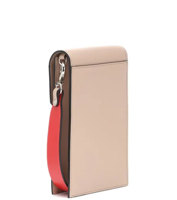 Christian Louboutin Elisa Phone Pouch Leather Crossbody Bag - Pink