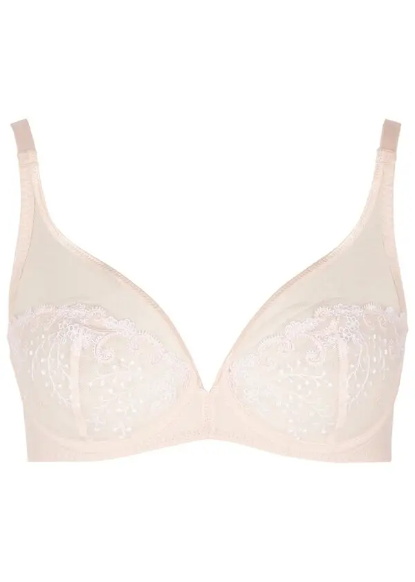 Simone Perele Délice Blush Underwired Lace Bra - Light Pink