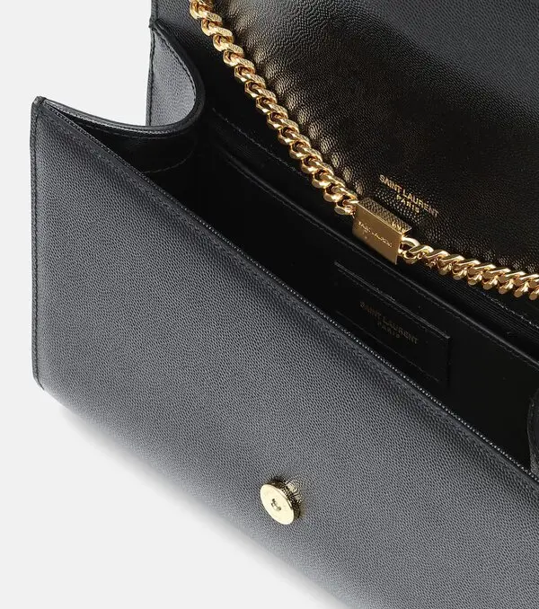 Saint Laurent Kate Medium Leather Shoulder Bag - Black