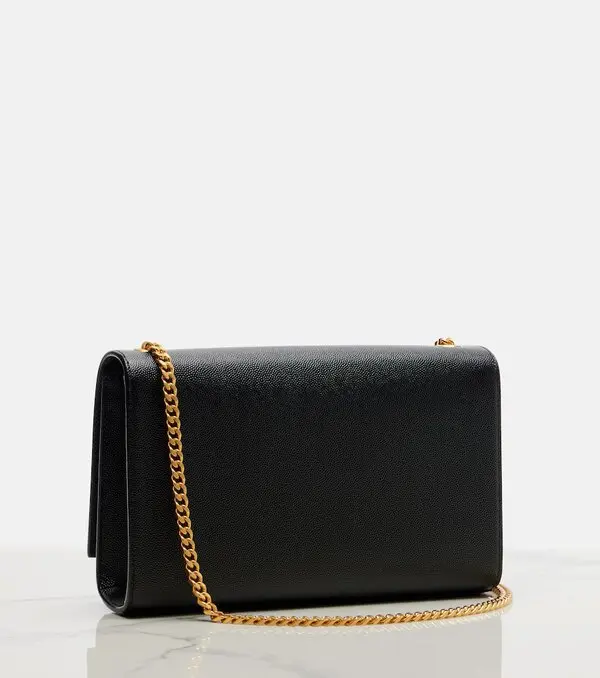 Saint Laurent Kate Medium Leather Shoulder Bag - Black