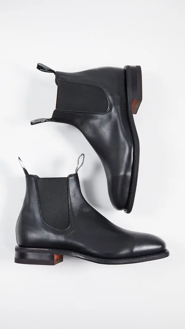 R.m. Williams Comfort Leather Chelsea Boots - Black