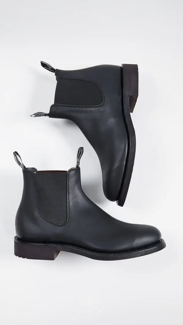 R.m. Williams Gardner Leather Chelsea Boots - Black
