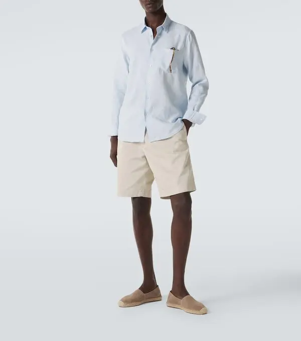 Vilebrequin Caroubis Linen Shirt - Blue