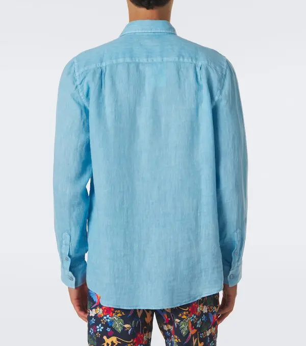 Vilebrequin Caroubis Linen Shirt - Blue