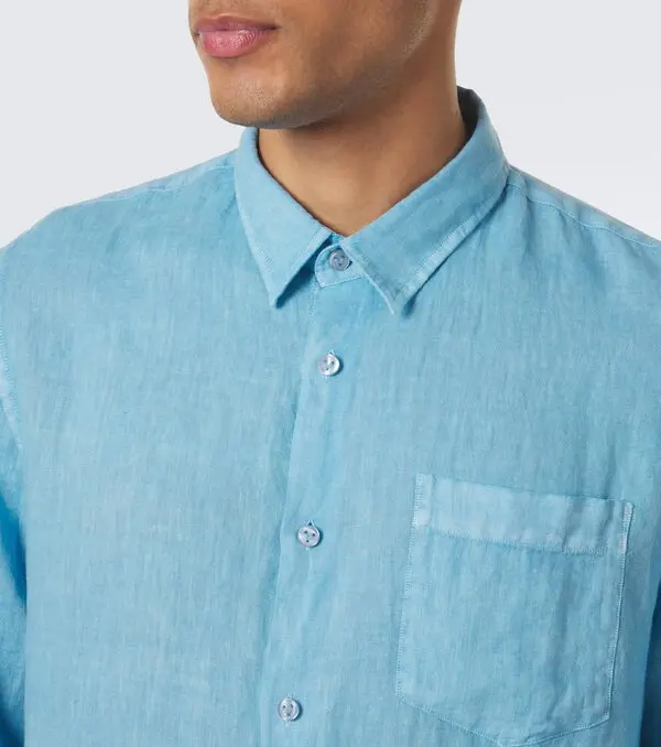 Vilebrequin Caroubis Linen Shirt - Blue