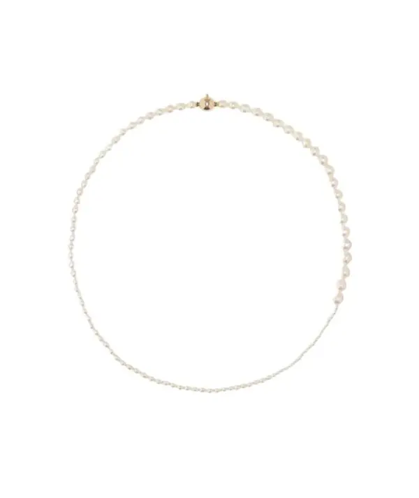 Sophie Bille Brahe Petite Peggy Pearl Necklace - White