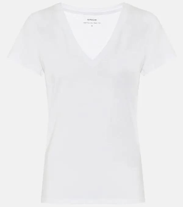 Vince Cotton-jersey T-shirt - White