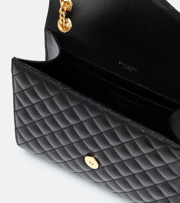 Saint Laurent Envelope Medium Shoulder Bag - Black