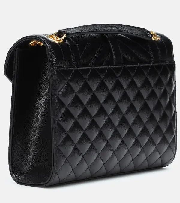 Saint Laurent Envelope Medium Shoulder Bag - Black