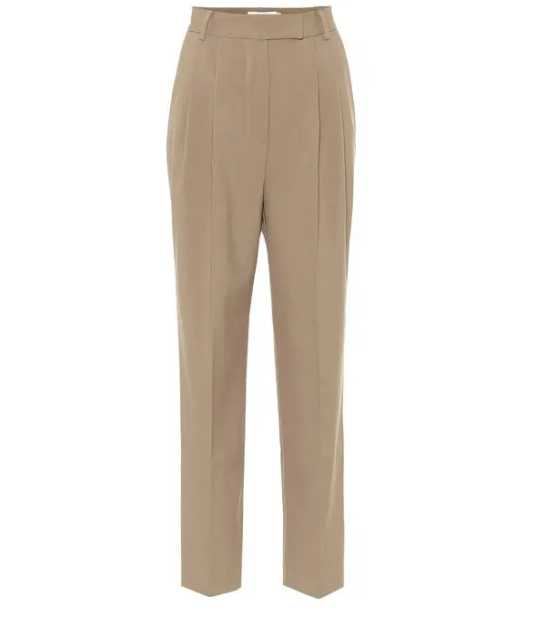 THE FRANKIE SHOP Bea High-rise Pants - Brown