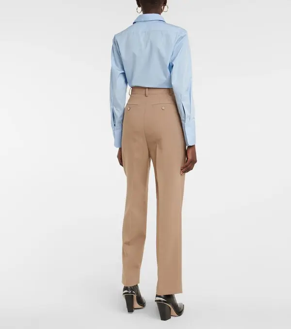 THE FRANKIE SHOP Bea High-rise Pants - Brown