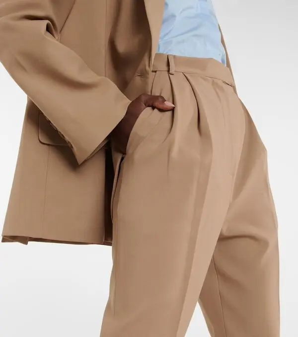 THE FRANKIE SHOP Bea High-rise Pants - Brown