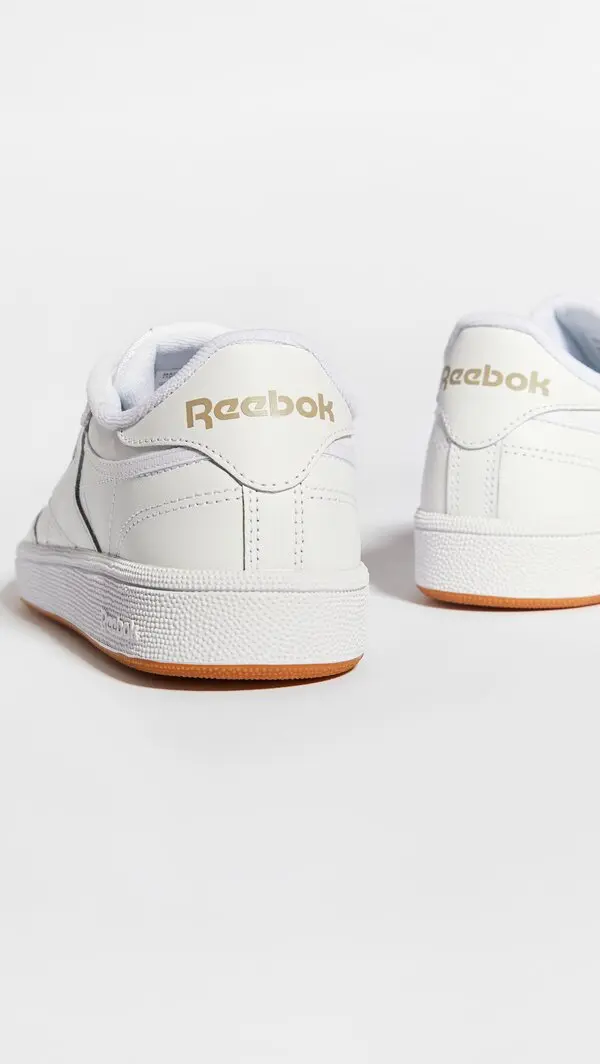 REEBOK Club C 85 Classic Lace Up Sneakers - White/light Grey