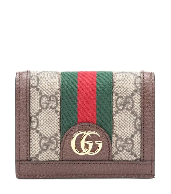 Gucci Ophidia Gg Leather Wallet - Brown