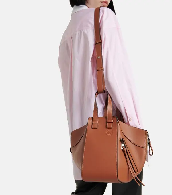 Loewe Hammock Small Leather Top-handle Bag - Brown