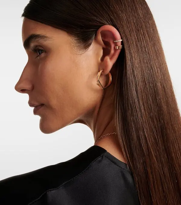 REPOSSI Berbere Module 18-kt Rose Ear Cuff With Diamonds