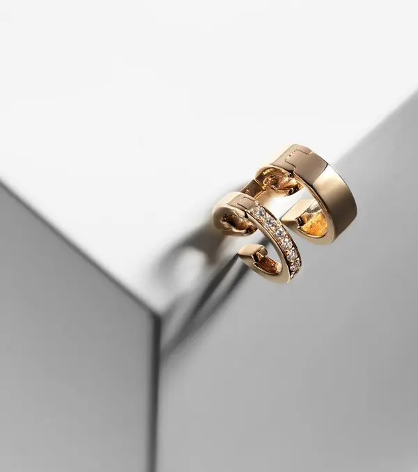 REPOSSI Berbere Module 18-kt Rose Ear Cuff With Diamonds