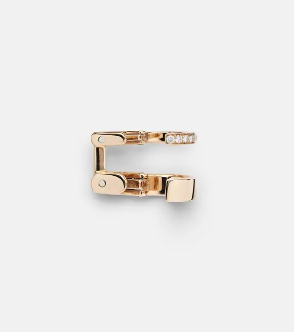 REPOSSI Berbere Module 18-kt Rose Ear Cuff With Diamonds