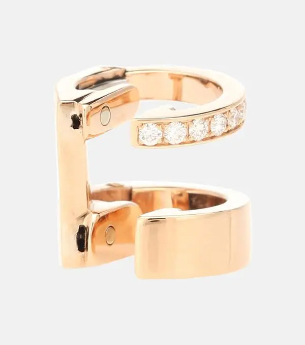 REPOSSI Berbere Module 18-kt Rose Ear Cuff With Diamonds