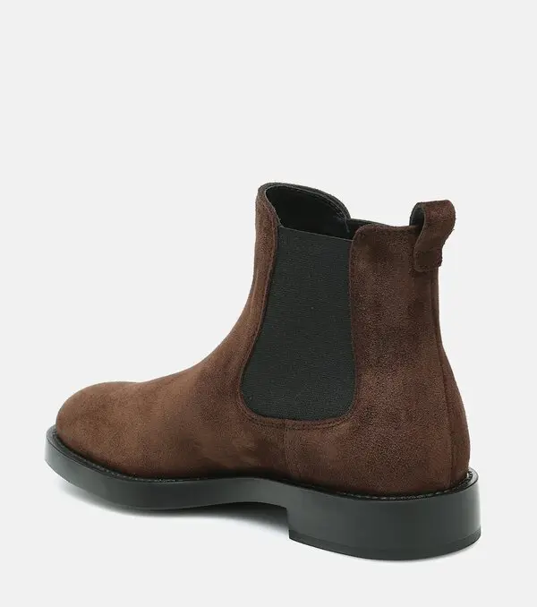 TOD'S Suede Chelsea Boots - Brown