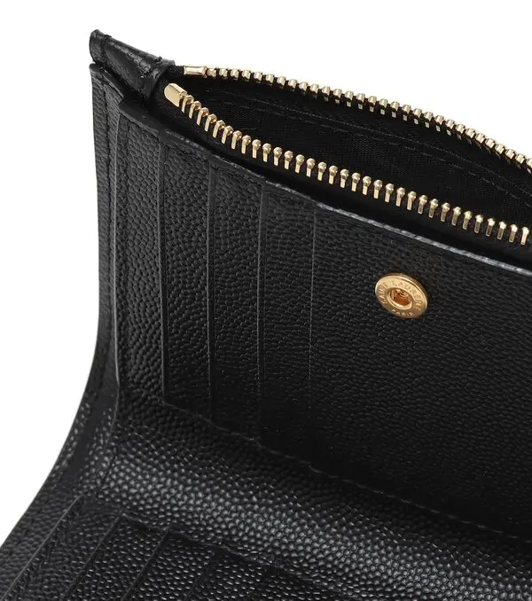 Saint Laurent Monogram Zipped Leather Wallet