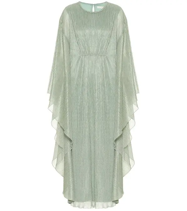 chinese dress ladies Simkhai Kenlie Mixed Media Bubble Midi Dress, Blue, Women's, Medium, Cocktail & Party Wedding Guest Dresses Midi Dresses