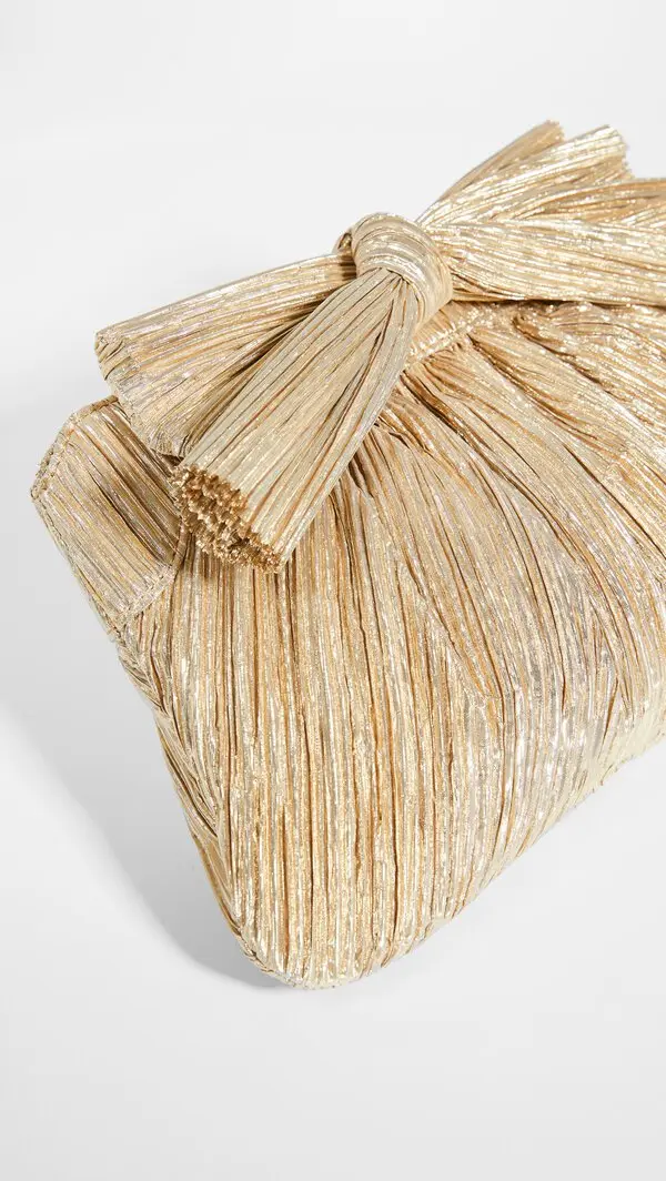 LOEFFLER RANDALL Rayne Pleated Frame Clutch - Gold