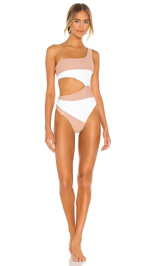 CAMILA COELHO Rumba One Piece - White & Nude