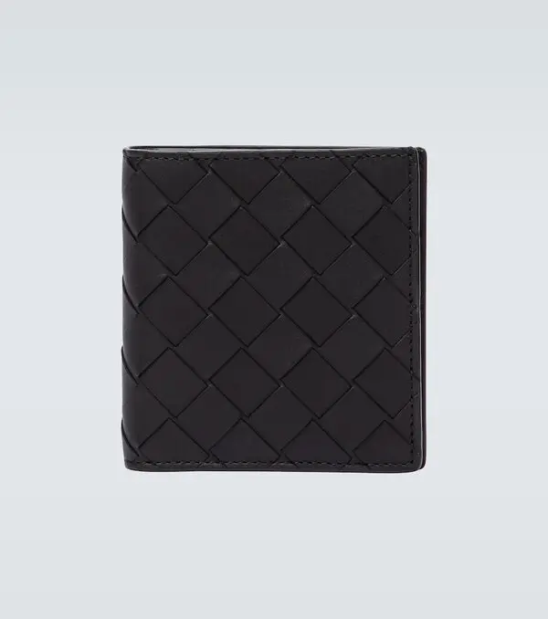 Bottega Veneta Folded Leather Wallet - Black