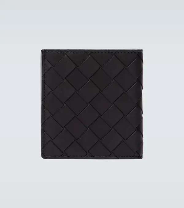 Bottega Veneta Folded Leather Wallet - Black