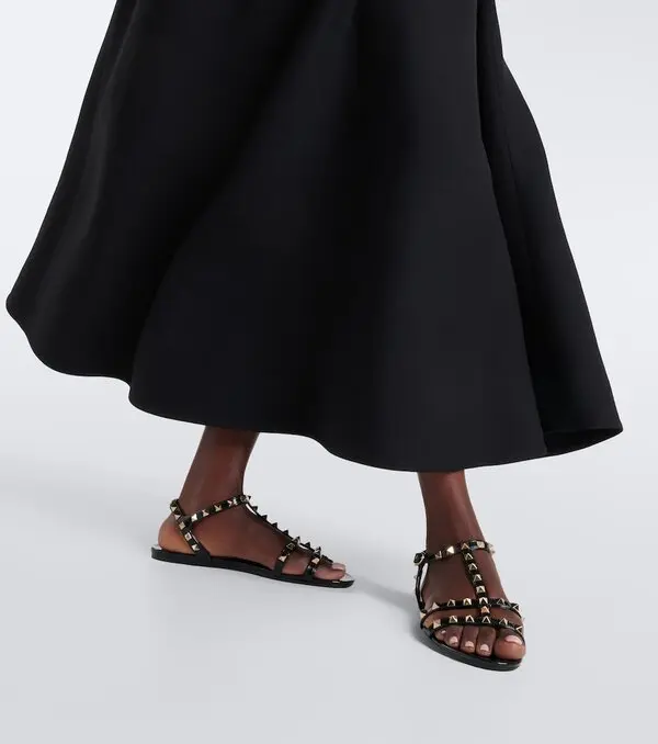 Valentino Garavani Rockstud Pvc Sandals - Black