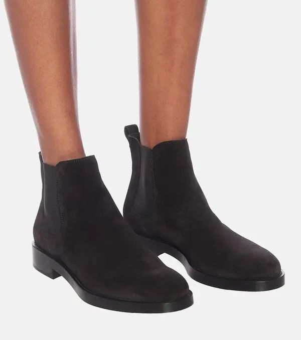 TOD'S Suede Chelsea Boots - Black