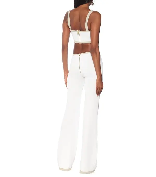 Balmain Cutout Knit Jumpsuit