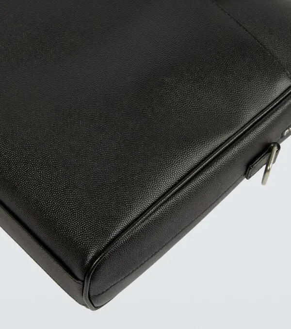 Saint Laurent Duffle Leather Briefcase
