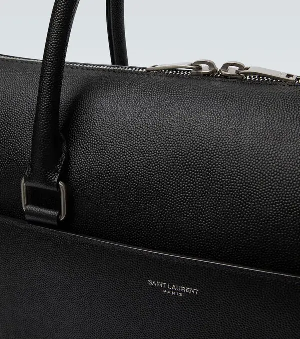 Saint Laurent Duffle Leather Briefcase