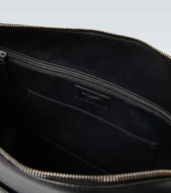 Saint Laurent Duffle Leather Briefcase