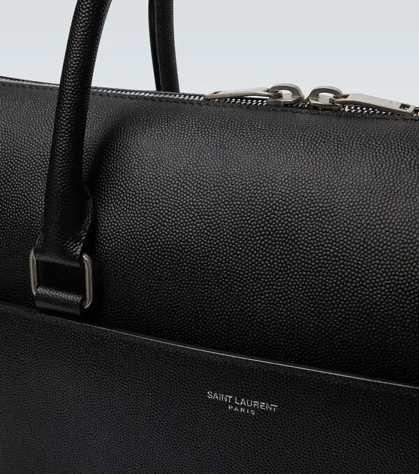 Saint Laurent Duffle Leather Briefcase