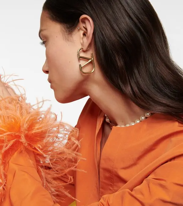 Valentino Garavani Vlogo Signature Earrings - Gold
