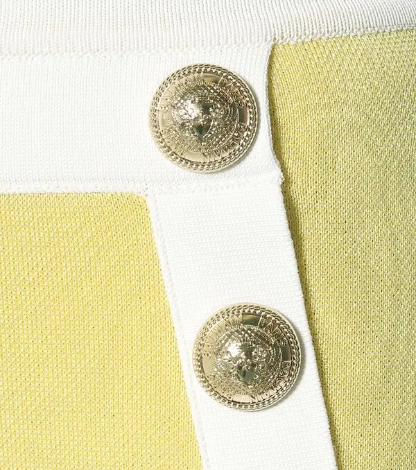 Balmain High-rise Knit Flared Pants
