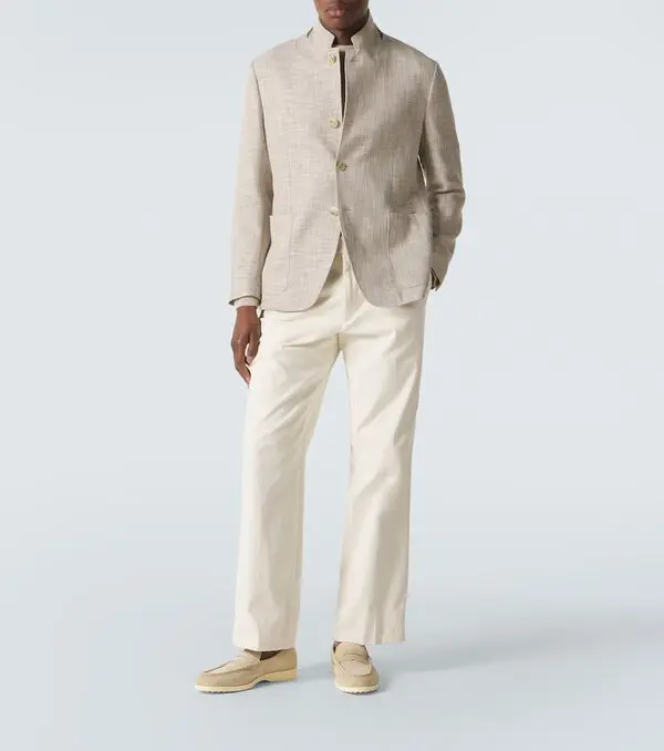 TOD'S Suede Penny Loafers - Beige