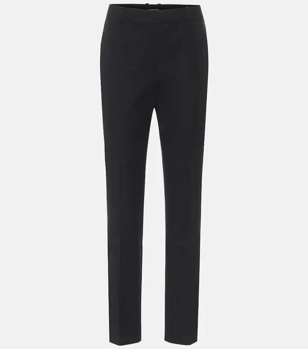 JOSEPH Coleman High-rise Gabardine Pants - Black