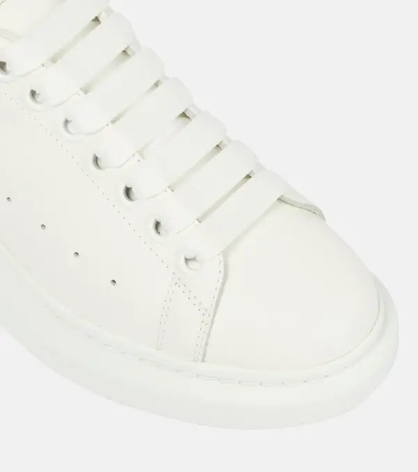 Alexander McQueen Oversized Leather Sneakers - White