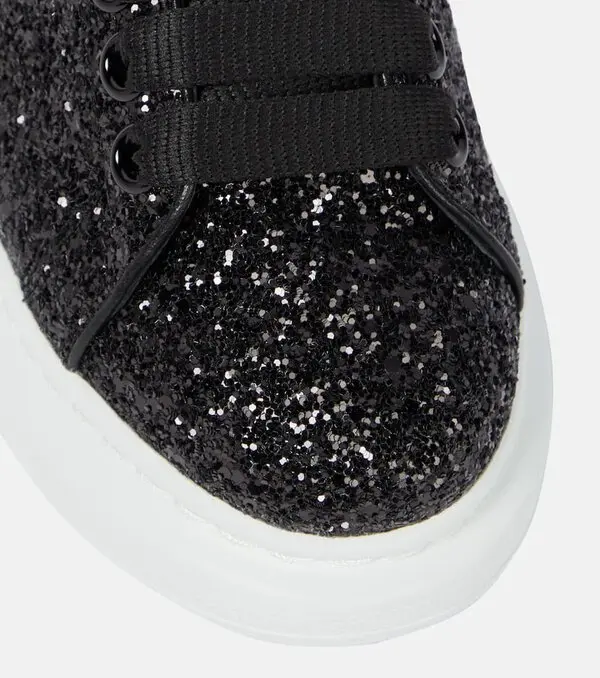 Alexander McQueen Oversized Embellished Leather Sneakers