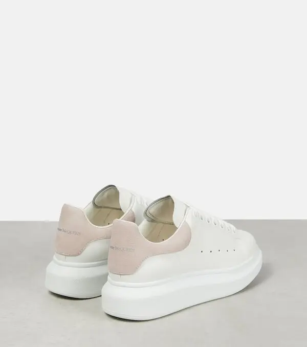 Alexander McQueen Oversized Leather Sneakers - White