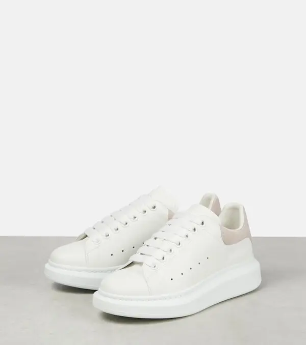 Alexander McQueen Oversized Leather Sneakers - White