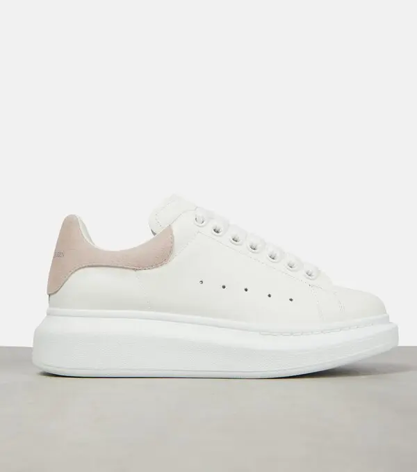 Alexander McQueen Oversized Leather Sneakers - White
