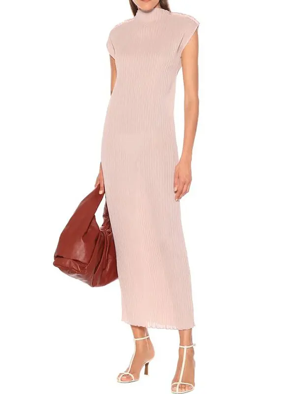 JIL SANDER Ribbed Jersey Maxi Dress