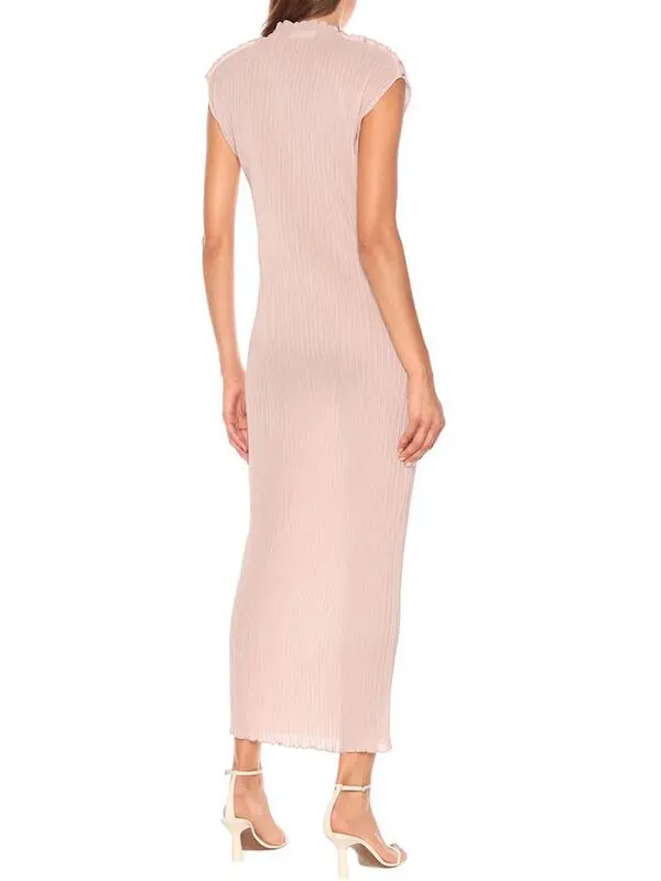 JIL SANDER Ribbed Jersey Maxi Dress