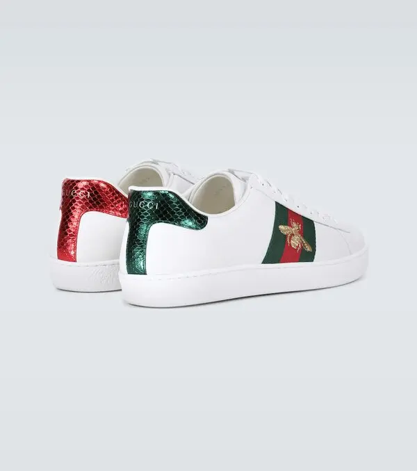 Gucci Ace Leather Sneakers - White